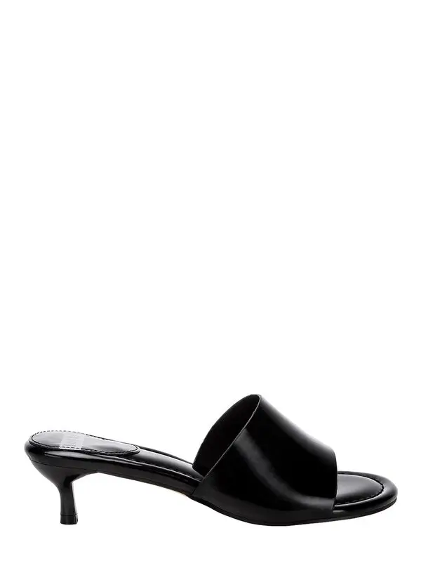 RAG & CO Vizzini Kitten Heel Sandals In Patent By - Black