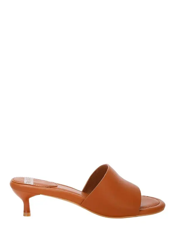RAG & CO Vizzini Kitten Heel Sandals In Tan By - Orange