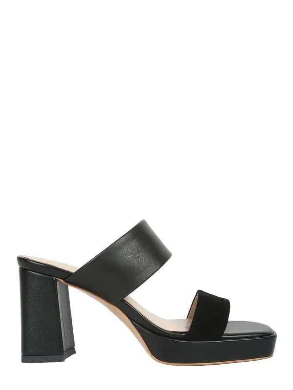RAG & CO Eddlia Slip On Platform Sandals In By - Black