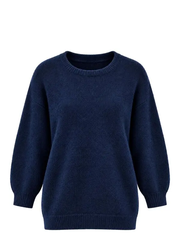 LUELLA FASHION Bettina Long Alpaca Jumper Navy - Blue