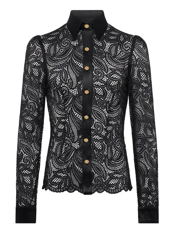 ZETAYE Lyric Lace Blouse - Black