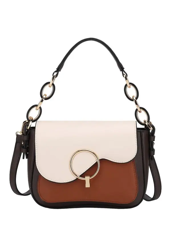 MKF COLLECTION BY MIA K. Fantasia Shouder Bag Coffee Cognac - Brown