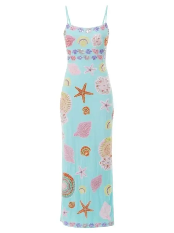 OCEANUS SWIMWEAR New York Strapped Dress - Blue
