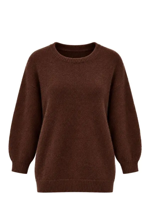 LUELLA FASHION Bettina Long Alpaca Jumper Chocolate - Brown
