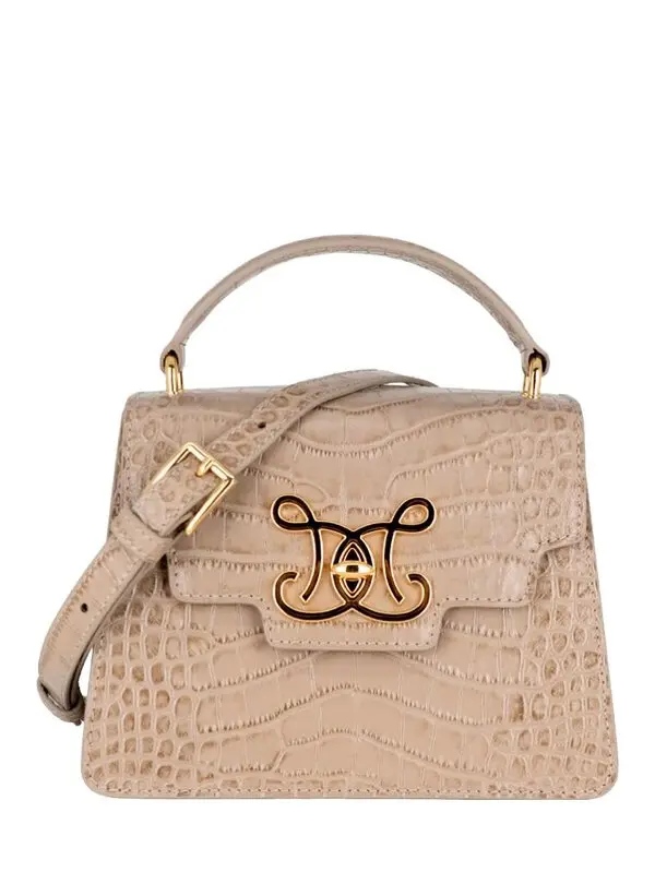 DE MARQUET Neutrals / Signature Baby Faux Croc Toffee - Brown