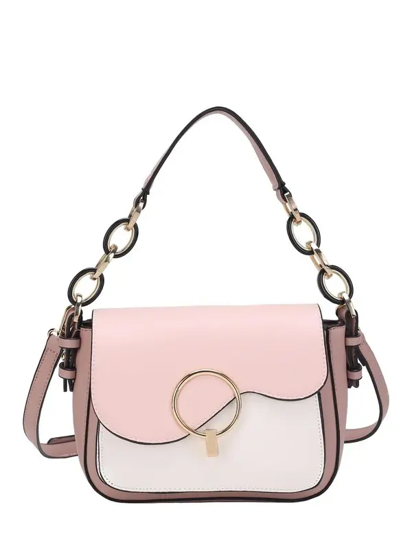 MKF COLLECTION BY MIA K. White / Pink Fantasia Shouder Bag White Pink - White/pink