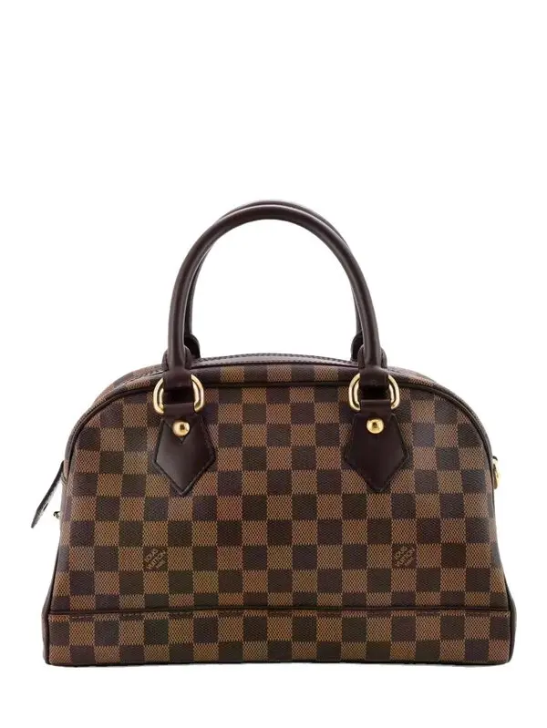 LOUIS VUITTON Duomo Boston Bag Damier Handbag - Brown