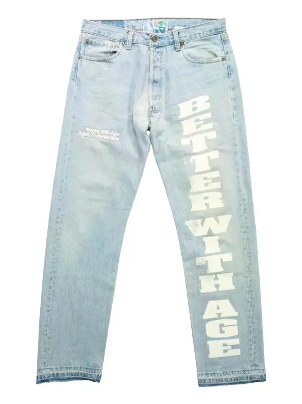 BETTER WITH AGE Beaufort Logo-print Jeans - Blue