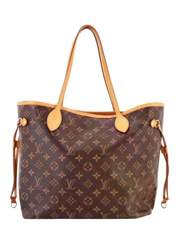 LOUIS VUITTON Neverfull Nm Monogram Canvas Mm Tote Bag - Brown
