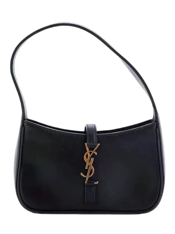 Saint Laurent Le 5 A 7 Hobo Leather Mini Shoulder Bag - Black
