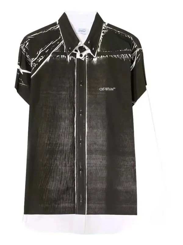 Off-White Negative Bookish Poplin Shirt - White