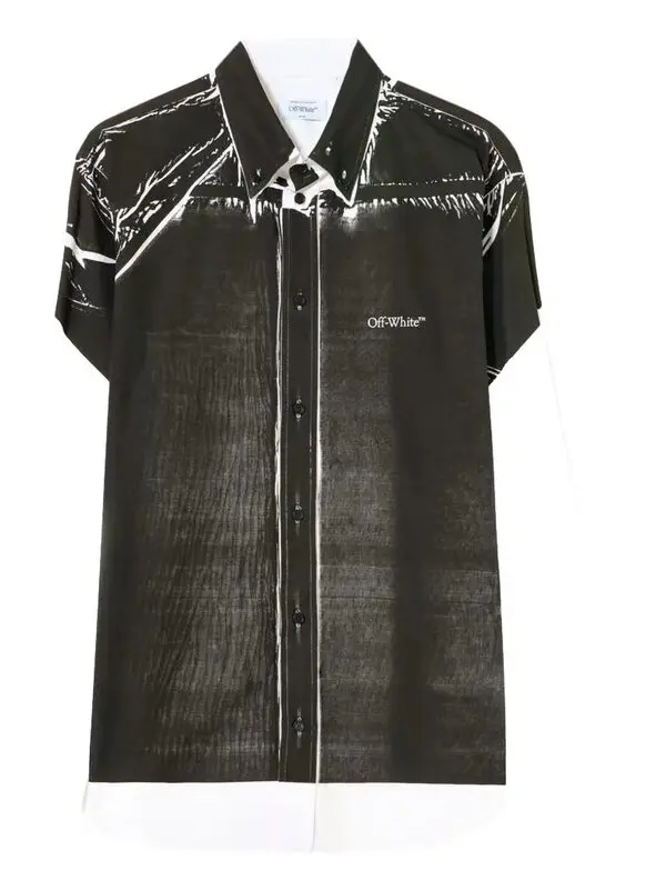 Off-White Negative Bookish Poplin Shirt - White