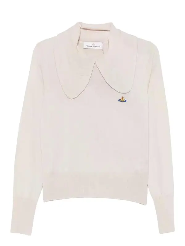 VIVIENNE WESTWOOD Bea Collared Sweater - Neutrals