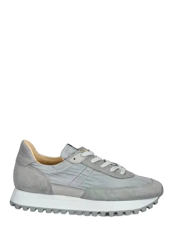 Novesta Suede-panelled Sneakers - Grey