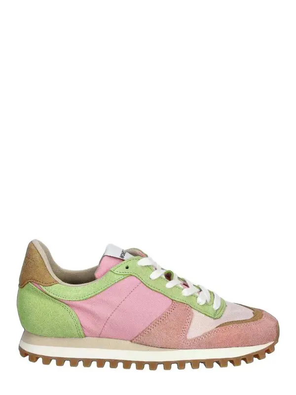 Novesta Marathon Trail Suede-panelled Sneakers - Pink
