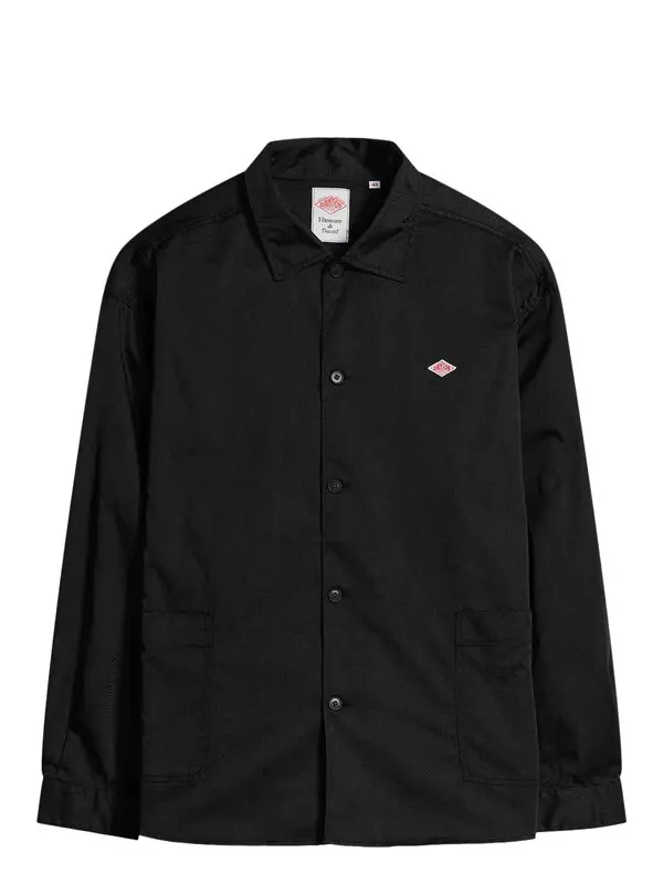 DANTON Shirt Jacket In | S | Cotton/polyester | End Clothing - Black