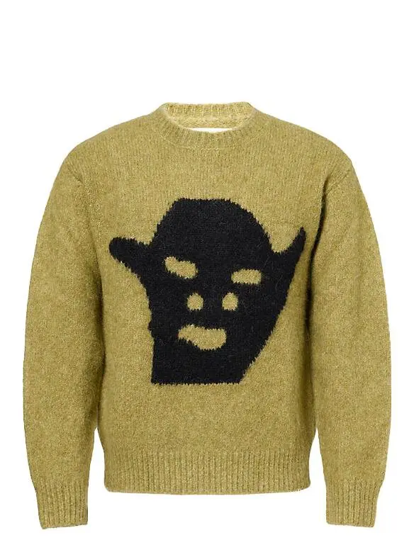 HERESY Goblin Relaxed-fit Knitted Jumper - Green