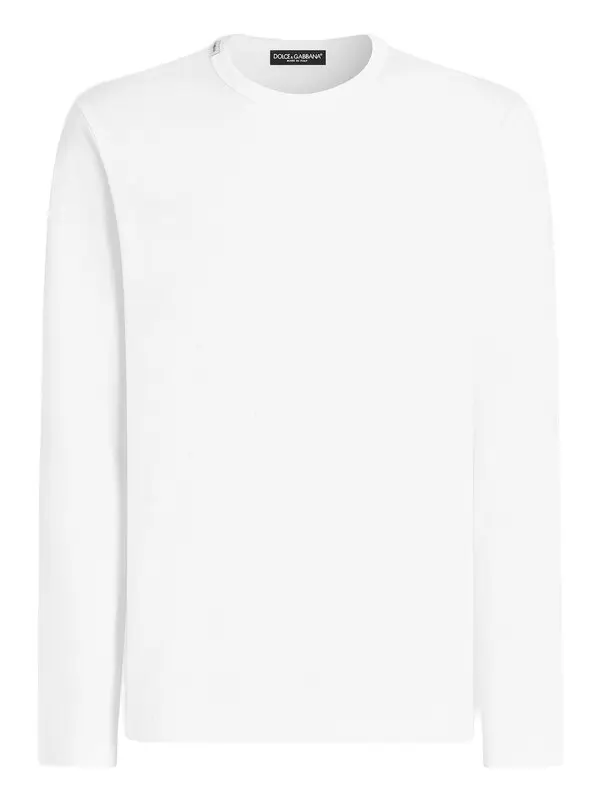 Dolce & Gabbana Jersey T-shirt Collection White Cotton - Black