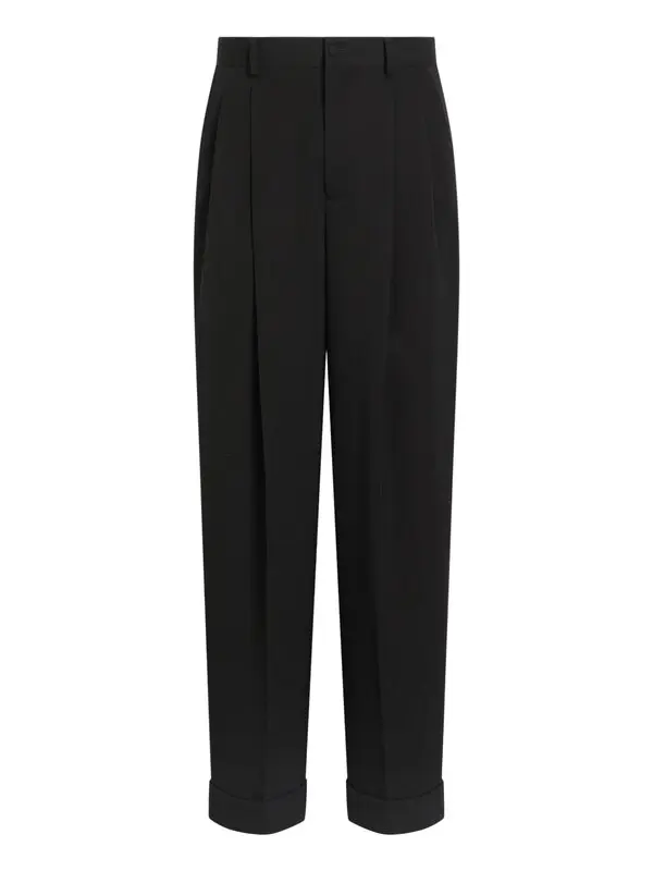 Dolce & Gabbana Wool Gabardine Trousers Pants And Shorts Wool - Black