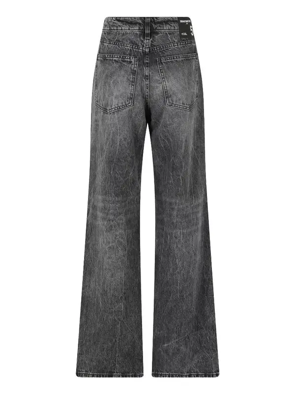 DEPARTMENT 5 Logo-patch Wide-leg Jeans - Grey