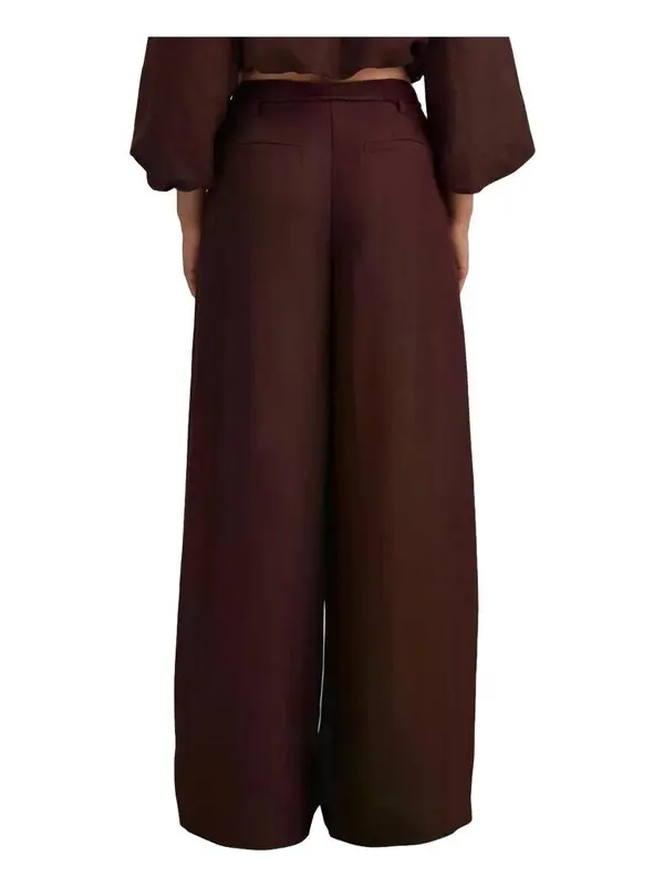 EVER NEW Myla Wide-leg Trousers - Brown