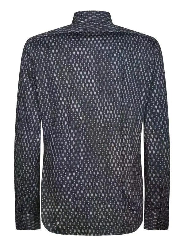 XACUS Active Shirt Geometric-print Shirt - Black