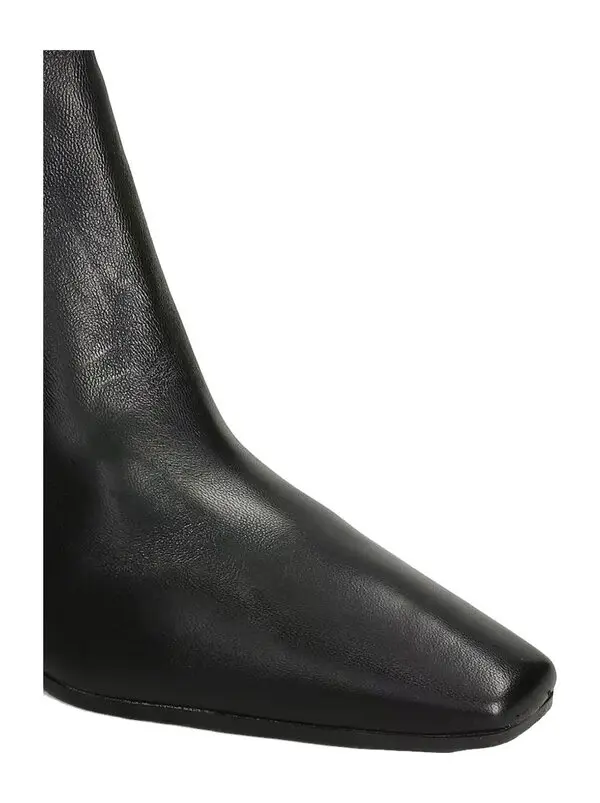BIANCADI Square-toe Ankle Boots - Black
