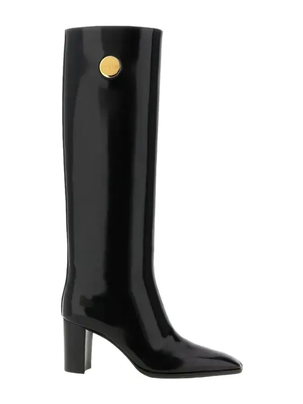Saint Laurent Louis Leather Boots - Black