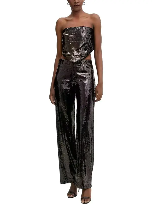 HAVEONE Sequin-embellished Trousers - Black