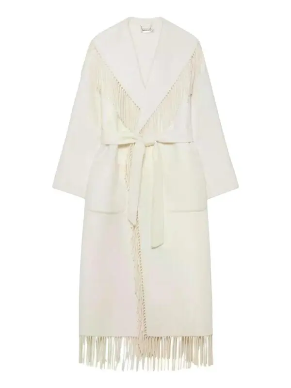 Simkhai Carrie Fringe Coat - Neutrals