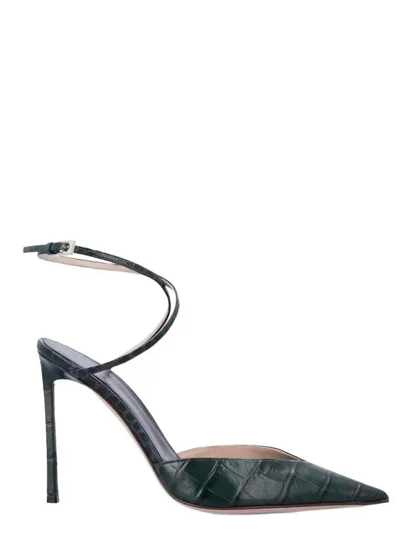 TOM FORD Selen Crocodile-effect Leather Pumps - Green