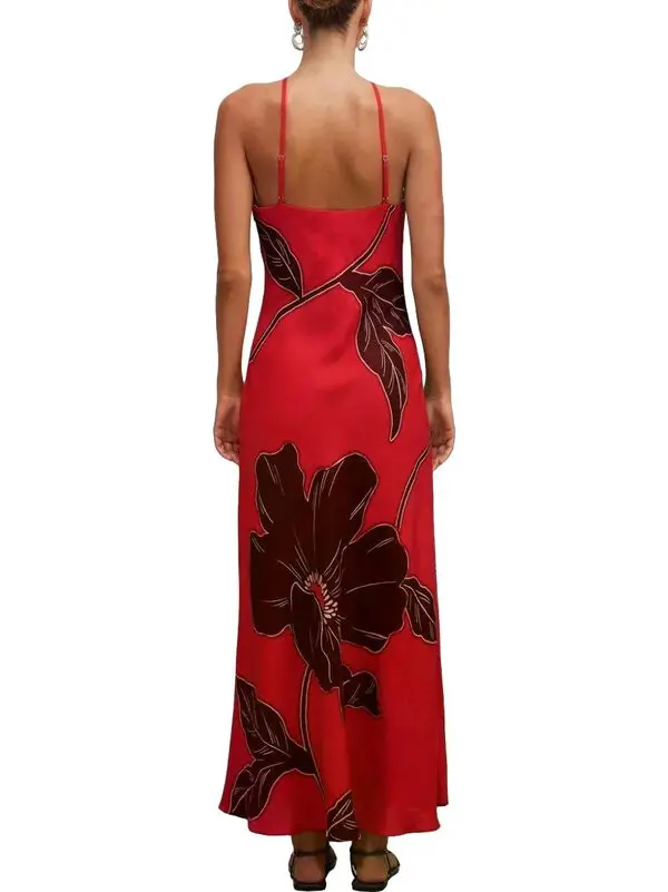EVER NEW Nova Floral-print Maxi Dress - Red