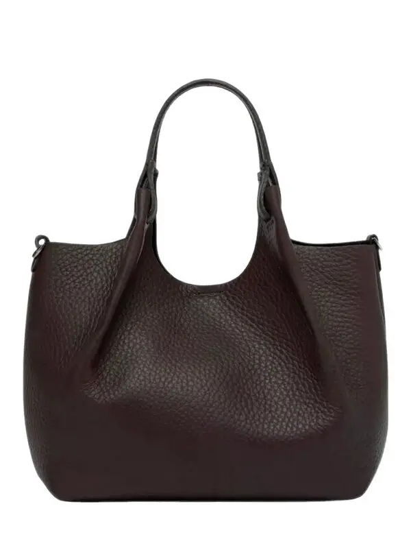 GIANNI CHIARINI Mini Dua Grained Leather Tote Bag - Brown