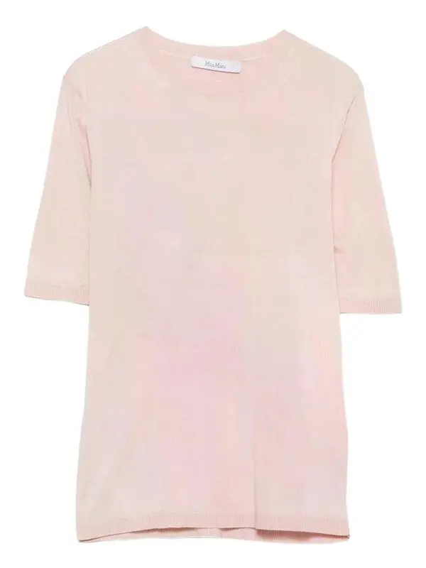 Max Mara Short-sleeve Knit T-shirt - Pink