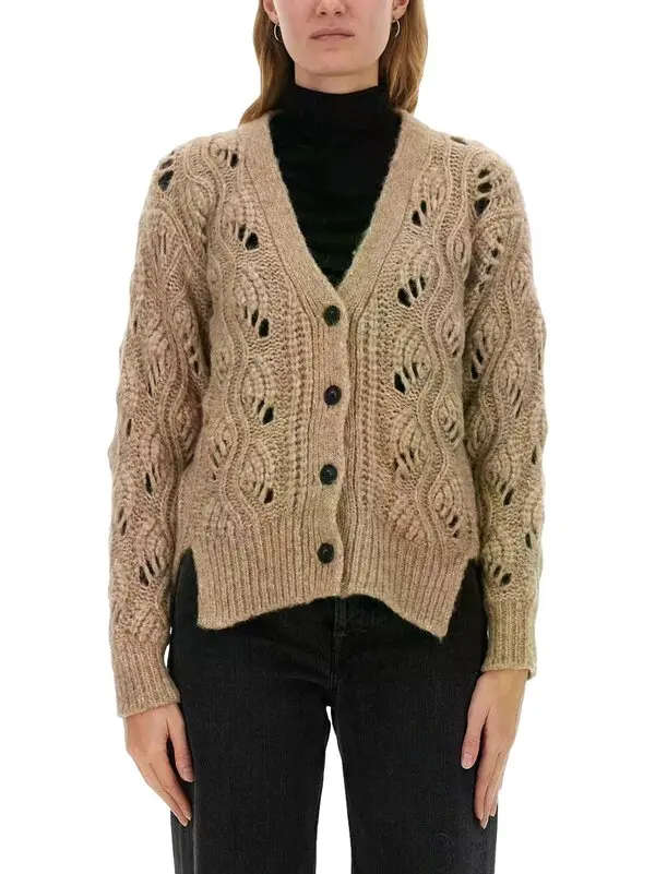 MILA SCHON Open-knit Cardigan - Neutrals
