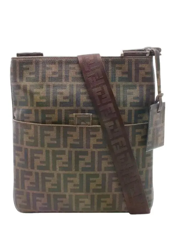 Fendi 2000s Zucca Cross Body Bag - Brown