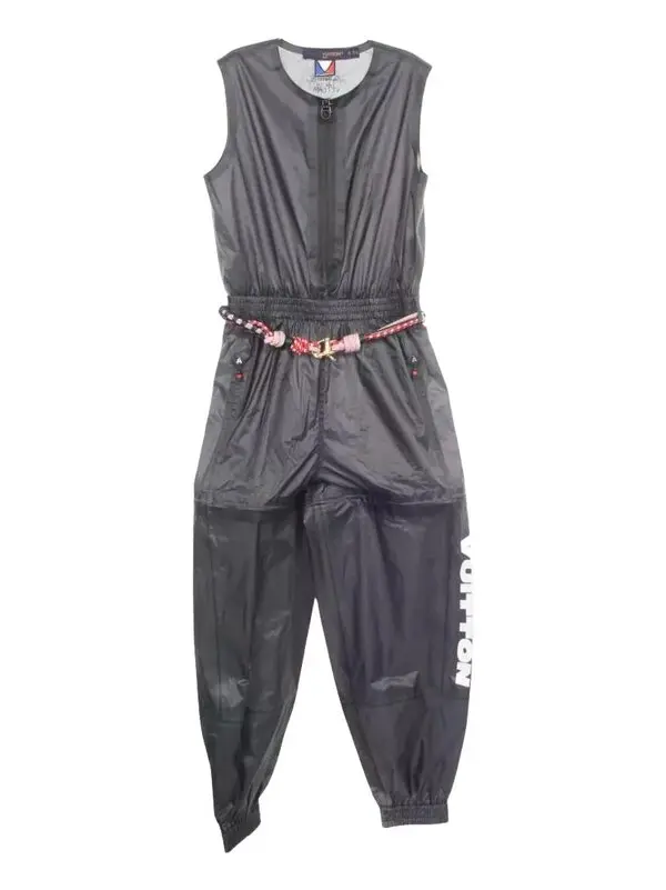 LOUIS VUITTON 2010s Logo-print Jumpsuit - Black