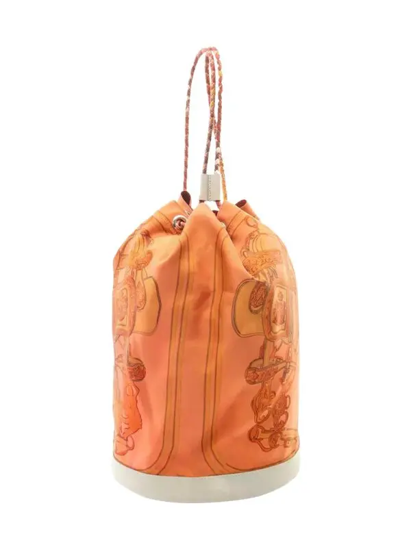 Hermès 2013 Brides De Gala Soie Cool 22 Bucket Bag - Orange