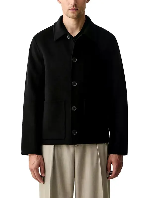 Marc O'polo Patch-pocket Button-up Jacket - Black