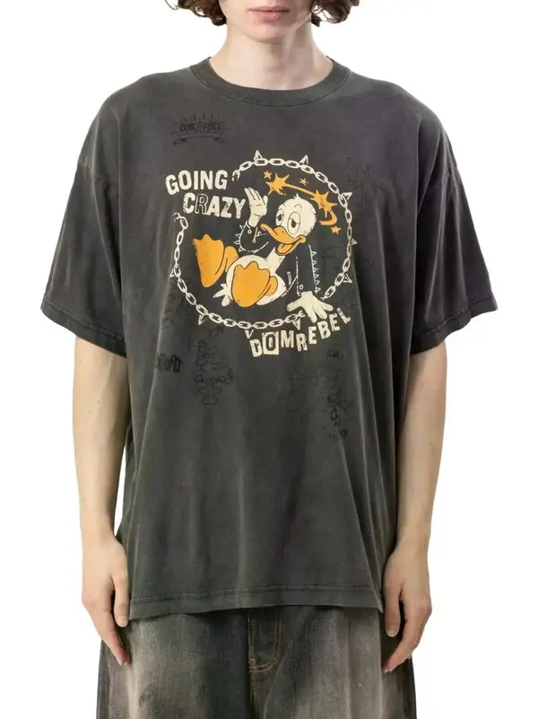 DOMREBEL Cray Graphic-print T-shirt - Black
