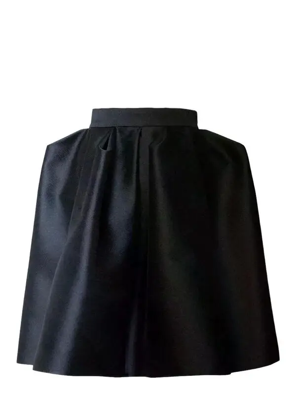 GEMY MAALOUF Pleated Structured Skirt - Black