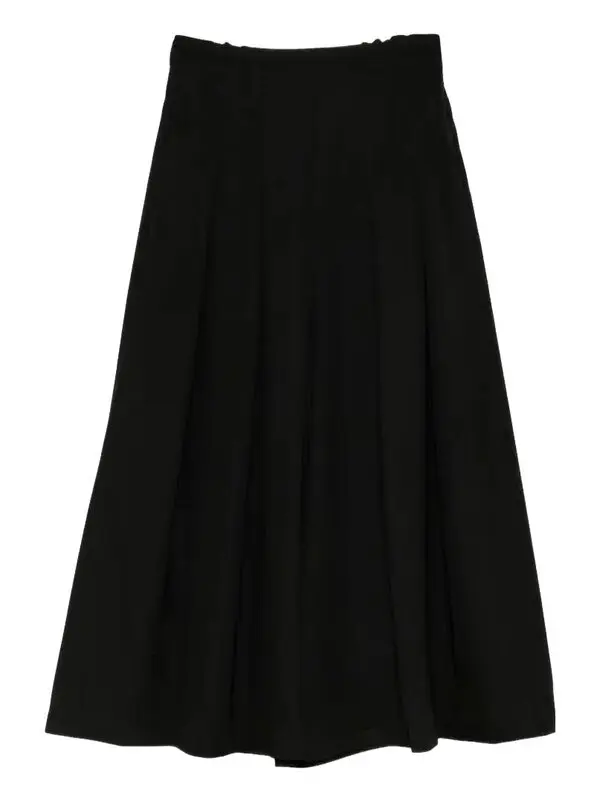 LIMI FEU Double-satin Tack Flare Trousers - Black