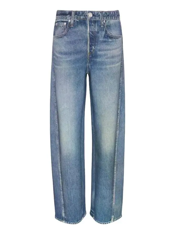 Rag & Bone Miramar High-rise Barrel Jeans - Blue