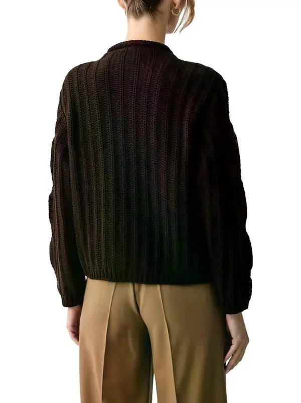 Luisa Spagnoli Cable-knit Sweater - Brown