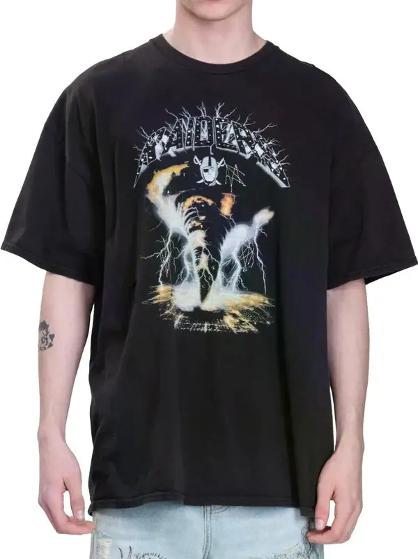 DOMREBEL Raiders Graphic-print T-shirt - Black
