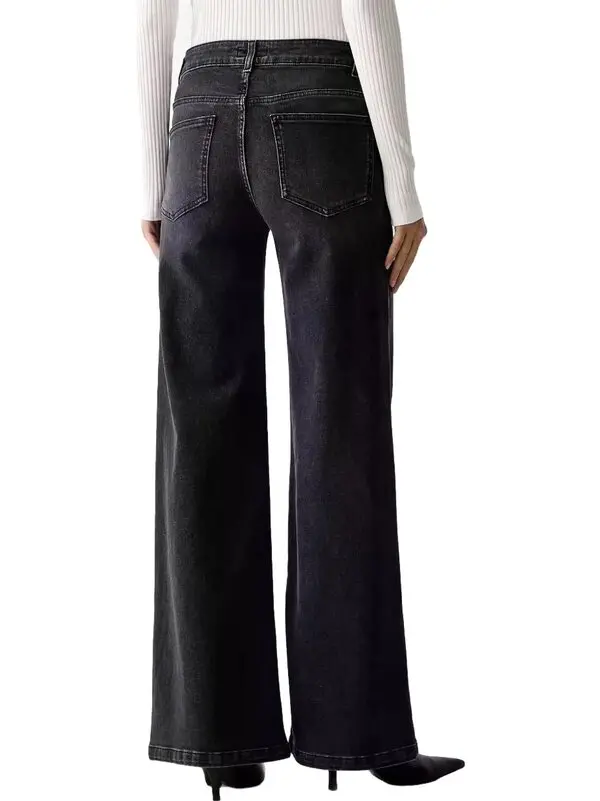 Luisa Spagnoli Olla Wide-leg Jeans - Grey