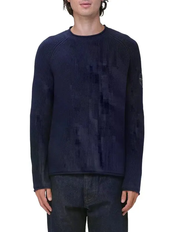 MURPHY&NYE Ribbed-knit Raglan-sleeve Sweater - Blue
