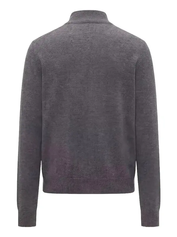 Peserico Zip-up Knitted Cardigan - Grey