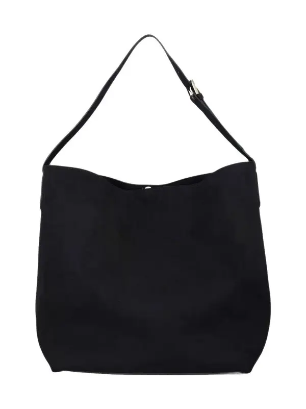 THEMOIRE Suede-effect Shoulder Bag - Black