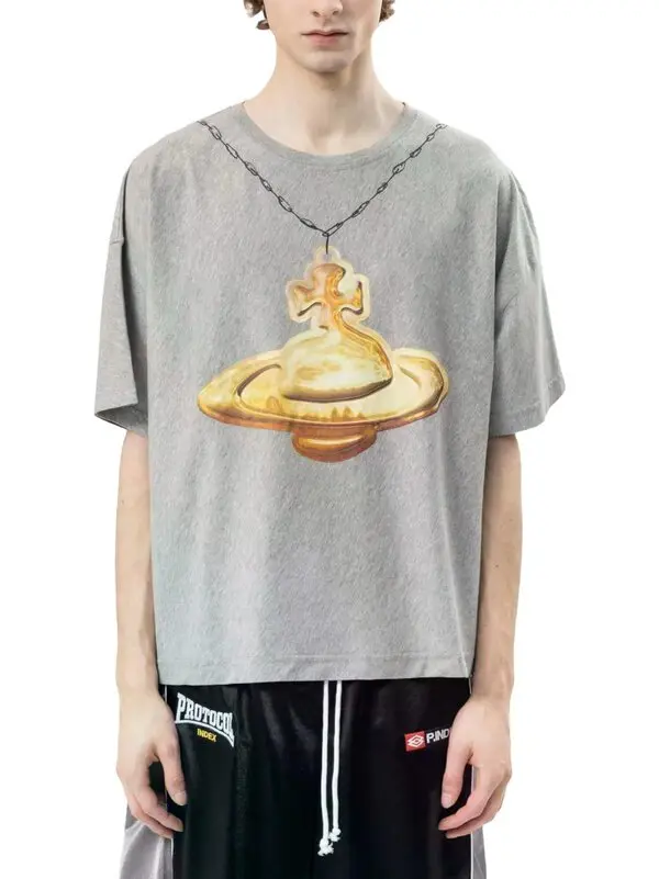 VIVIENNE WESTWOOD Gold Orb T-shirt - Grey